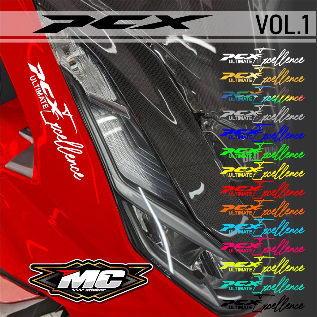 Jual Cutting Sticker PCX - Stiker Lis Variasi Motor Honda PCX Exceed ...