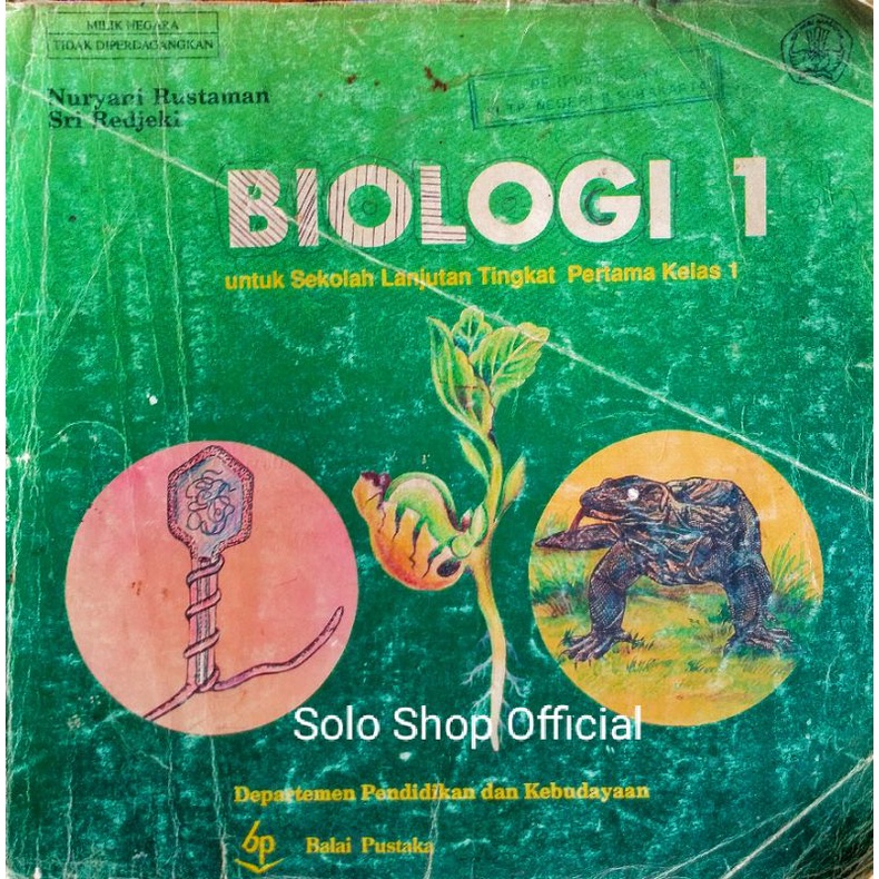 Jual BUKU BIOLOGI 1 SMP UNTUK SEKOLAH LANJUTAN TINGKAT PERTAMA KELAS 1 ...