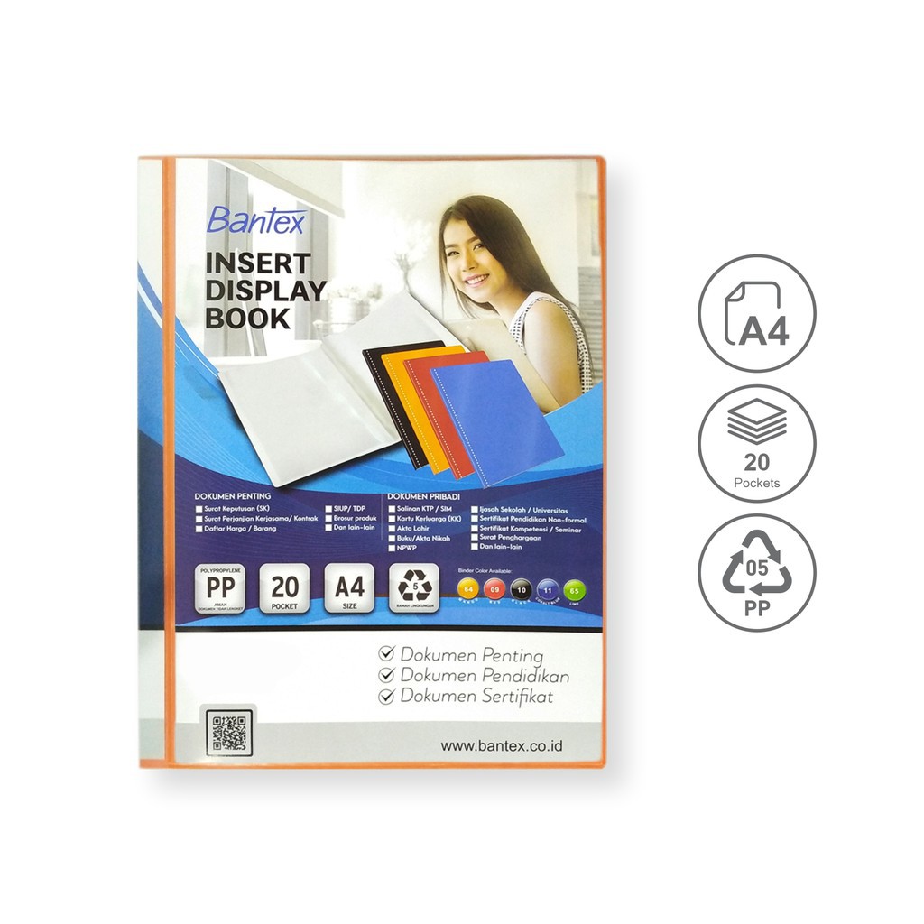 Jual [BMS Tangerang] lear Holder A4 Bantex Insert Display Book 20 ...