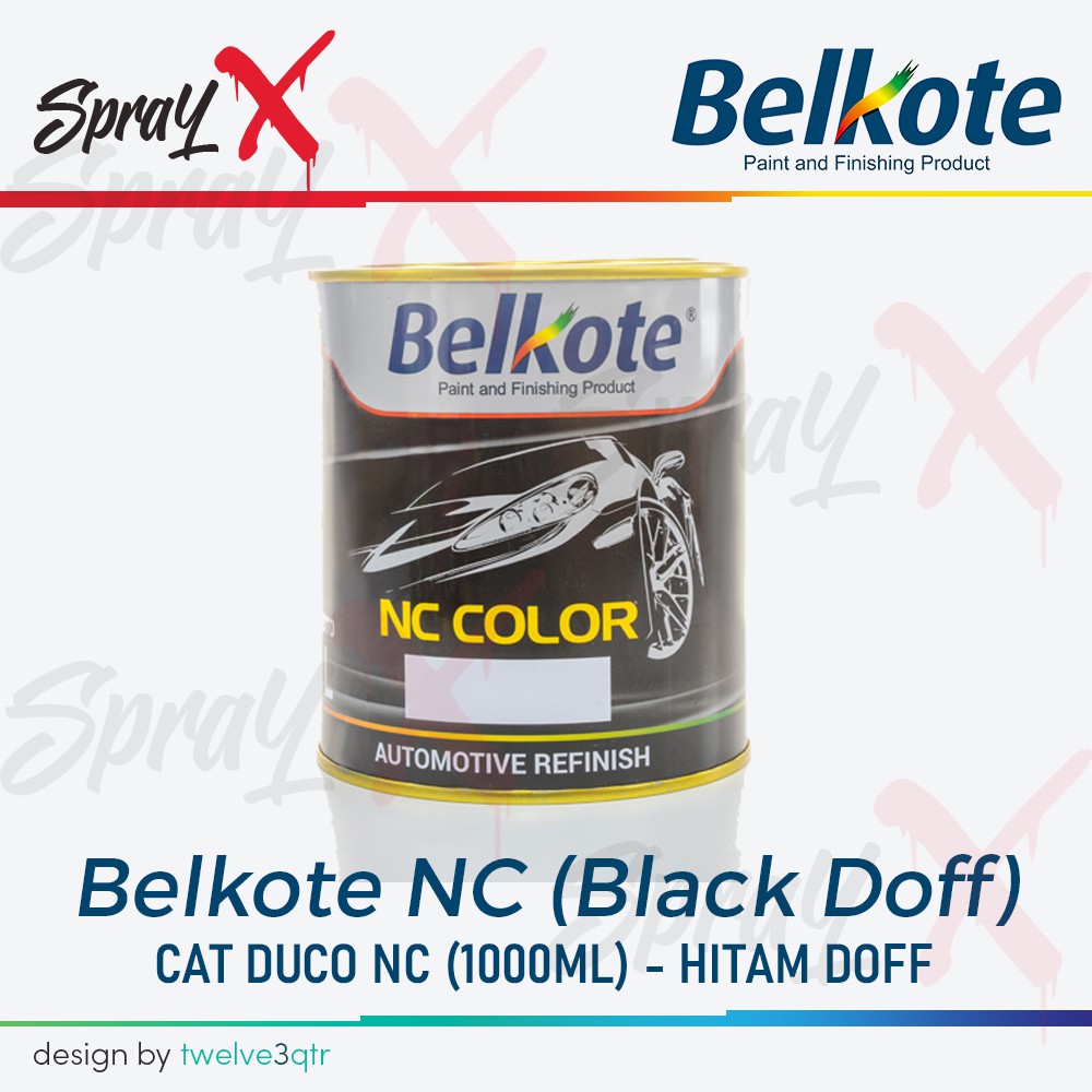 Jual BELKOTE NC COLOR AUTOMOTIVE REFINISH BLACK DOFF / CAT DUCO NC ...