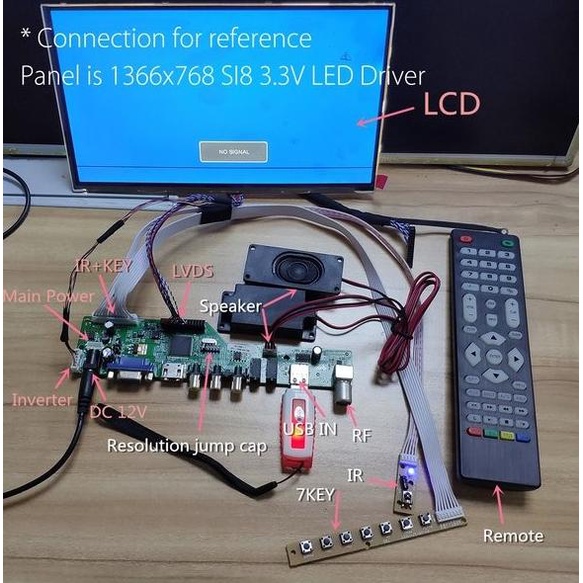 Jual Paket Universal Tv Board Led Lcd Panel Layar Monitor Laptop Main ...