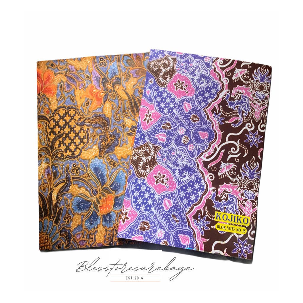 Jual [BS 609] Notes Bergaris Batik Kojiko No 15 / Block Note / Blok ...