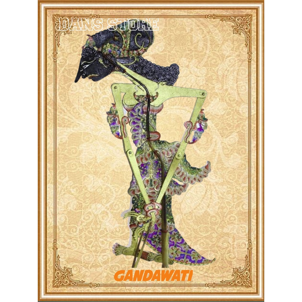 Jual Poster Wayang Kulit Dewi Gandawati Hiasan Dinding Sebagai Pajangan ...