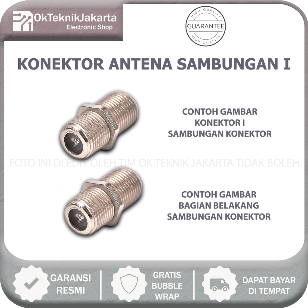 Jual 10 PCS Konektor I / Konektor Sambungan I Untuk Sambungan Kabel TV ...