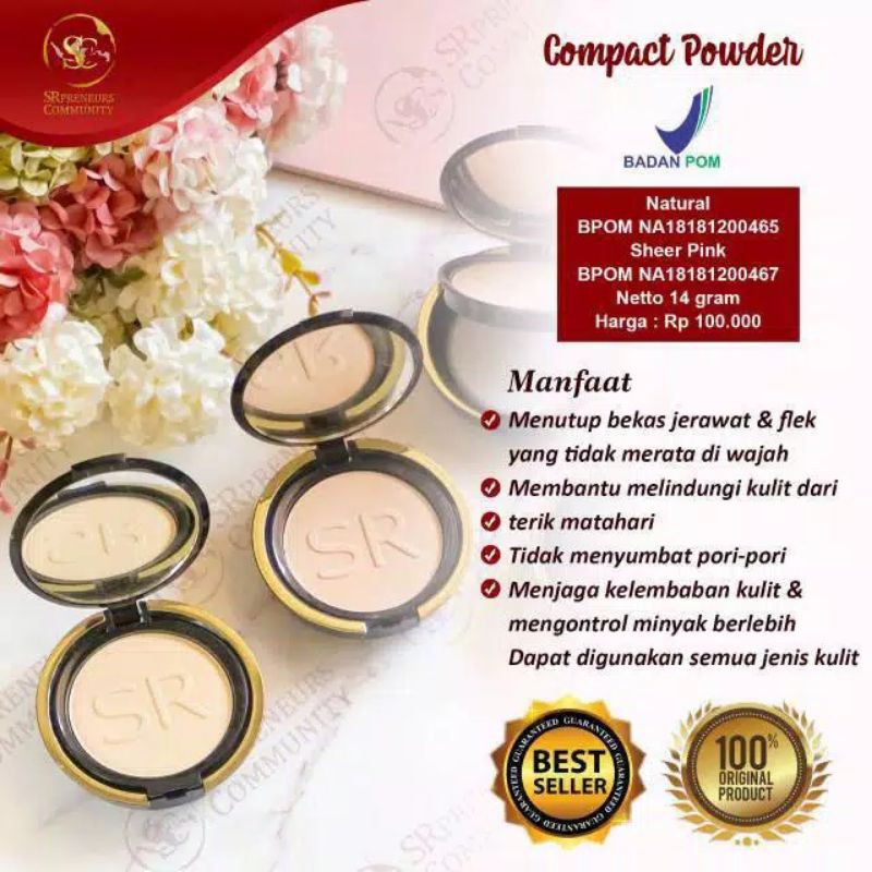 Jual SR12 EXCLUSIVE COMPACT POWDER / BEDAK PADAT | Shopee Indonesia