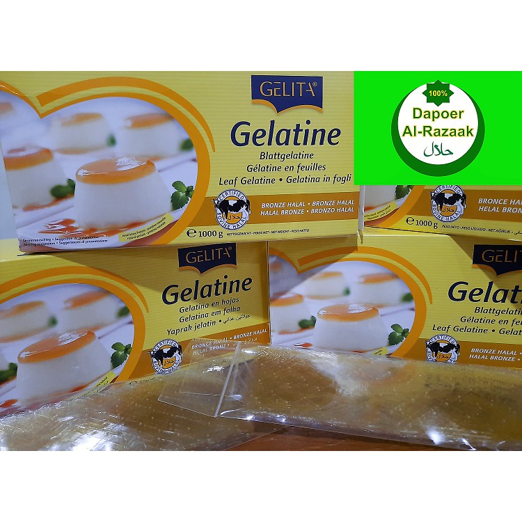 Jual Gelatin sapi lembar / beef gelatine sheet halal dari Gelita - 1 ...