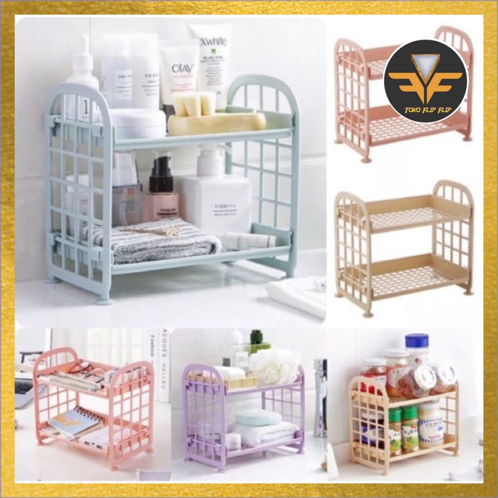 Jual Rak Kecil bahan Plastik Rak Bongkar Pasang Serbaguna dengan dua ...