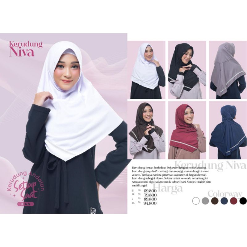 Jual Kerudung Sekolah NIVA - Kerudung RABBANI Niva Jilbab Rabbani Original Kerudung Sekolah Anak ...