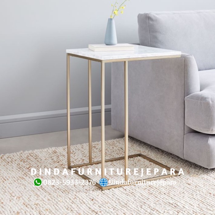 Jual SIDE TABLE MODERN MARMER - MEJA POJOK TOP MARMER - MEJA KECIL ...
