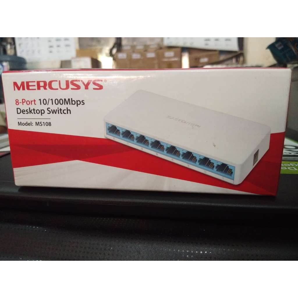 Jual Mercusys MS108 - 8 Port 10/100Mbps Switch Hub | Shopee Indonesia