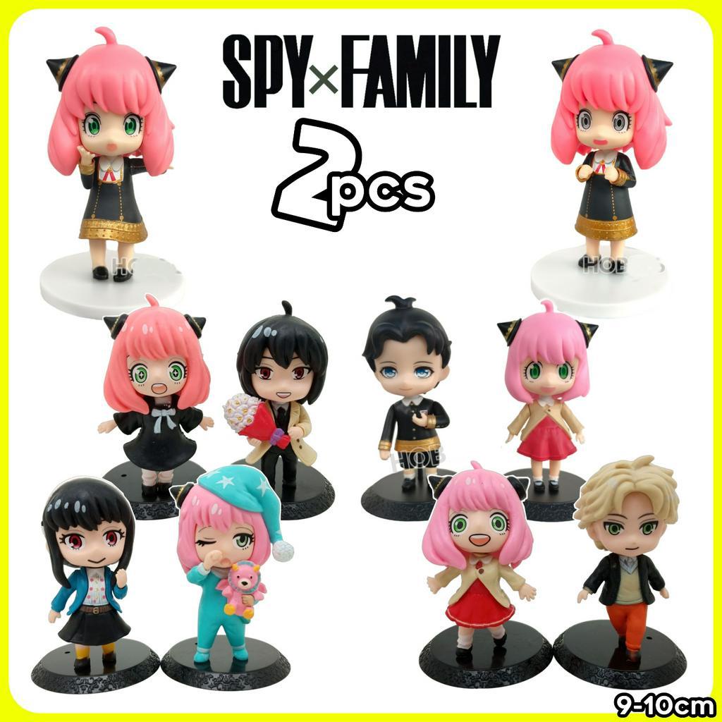 Jual Action Figure SPY X FAMILY isi 2 pcs Miniatur Topper Kue Pajangan ...