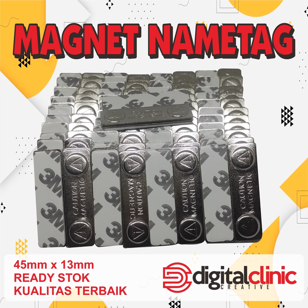 Jual magnet nametag nama dada murah dan kuat bahan baku | Shopee Indonesia