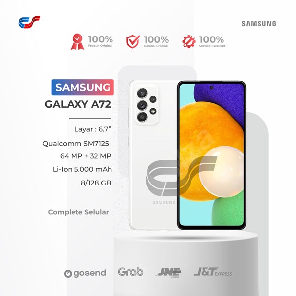 Jual Samsung Galaxy A72 8/128GB - Qualcomm SM7125 Snapdragon 720G - 5000 mAh Fast charging 25W ...