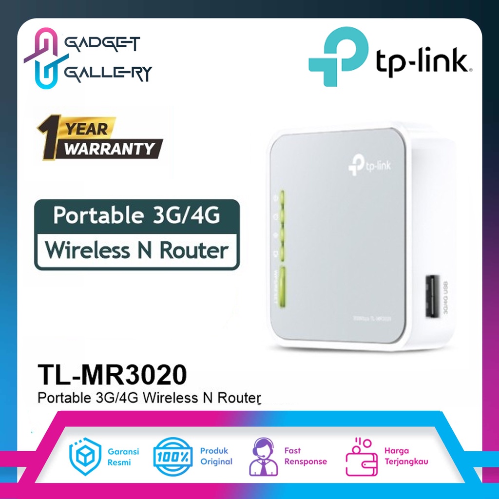 Jual TP LINK TL MR3020 Portable 3G/4G Wireless N Router 3G router 4G ...