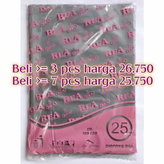 Jual (:(:(:(] Plastik HD REA 25 cm X 35 cm Tanpa Plong Isi 100 Lembar - Kantong Pack | Shopee ...