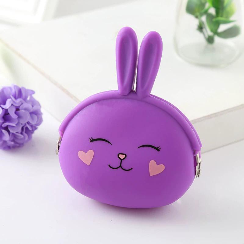 Jual TMALL D028 DOMPET KOIN SILIKON JELLY KARAKTER KELINCI BUNNY TEMPAT UANG COIN POUCH ...
