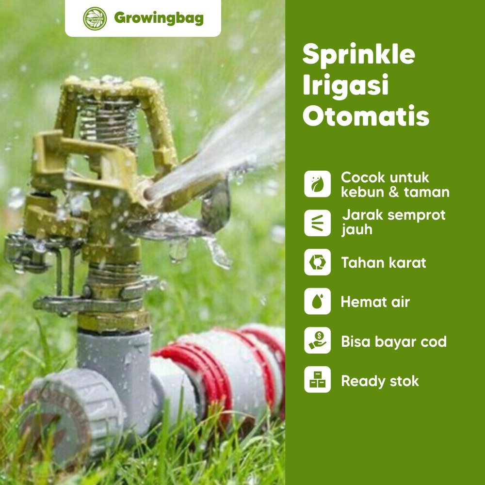 Jual Sprinkle Penyiram Irigasi Taman Kebun Otomatis Growingbag | Shopee ...