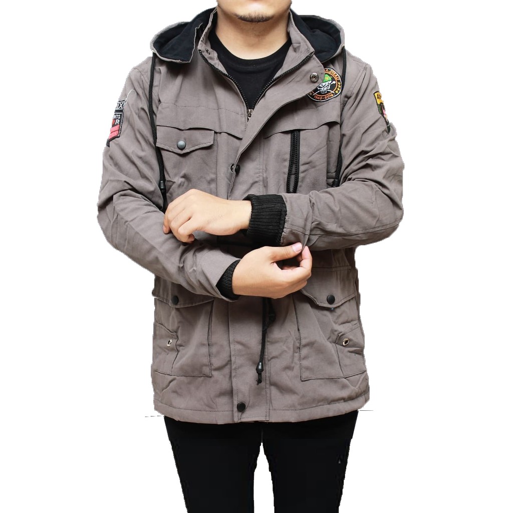 Jual Jaket Pria Parka Justine Canvas Premium Quality - Jaket Parka ...