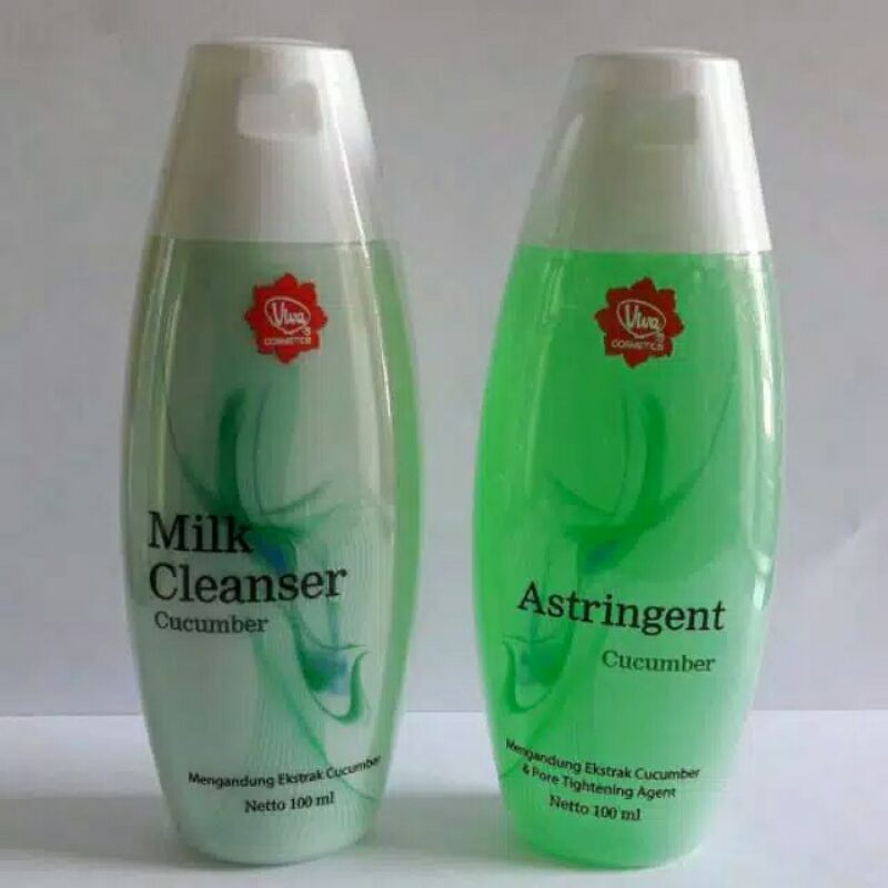 Jual VIVA MILK CLENSER CUCUMBAR & ASTRINGENT CUCUMBAR 100ml | Shopee ...