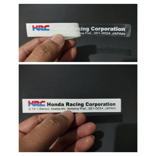 Jual Sticker HRC transparan stiker honda racing corporation | Shopee Indonesia