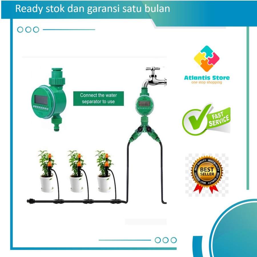 Jual Timer Penyiraman Kebun Otomatis Valve Water Timer Automatic LCD ...