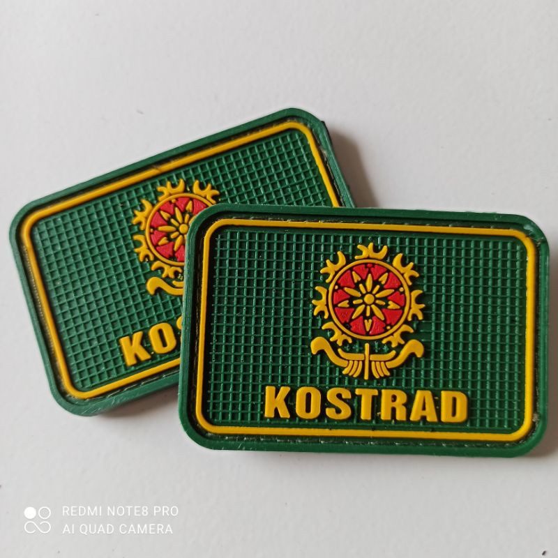 Jual PATCH RUBBER LOGO KOSTRAD/TEMPELAN KARET EMBLEM VELCRO | Shopee ...