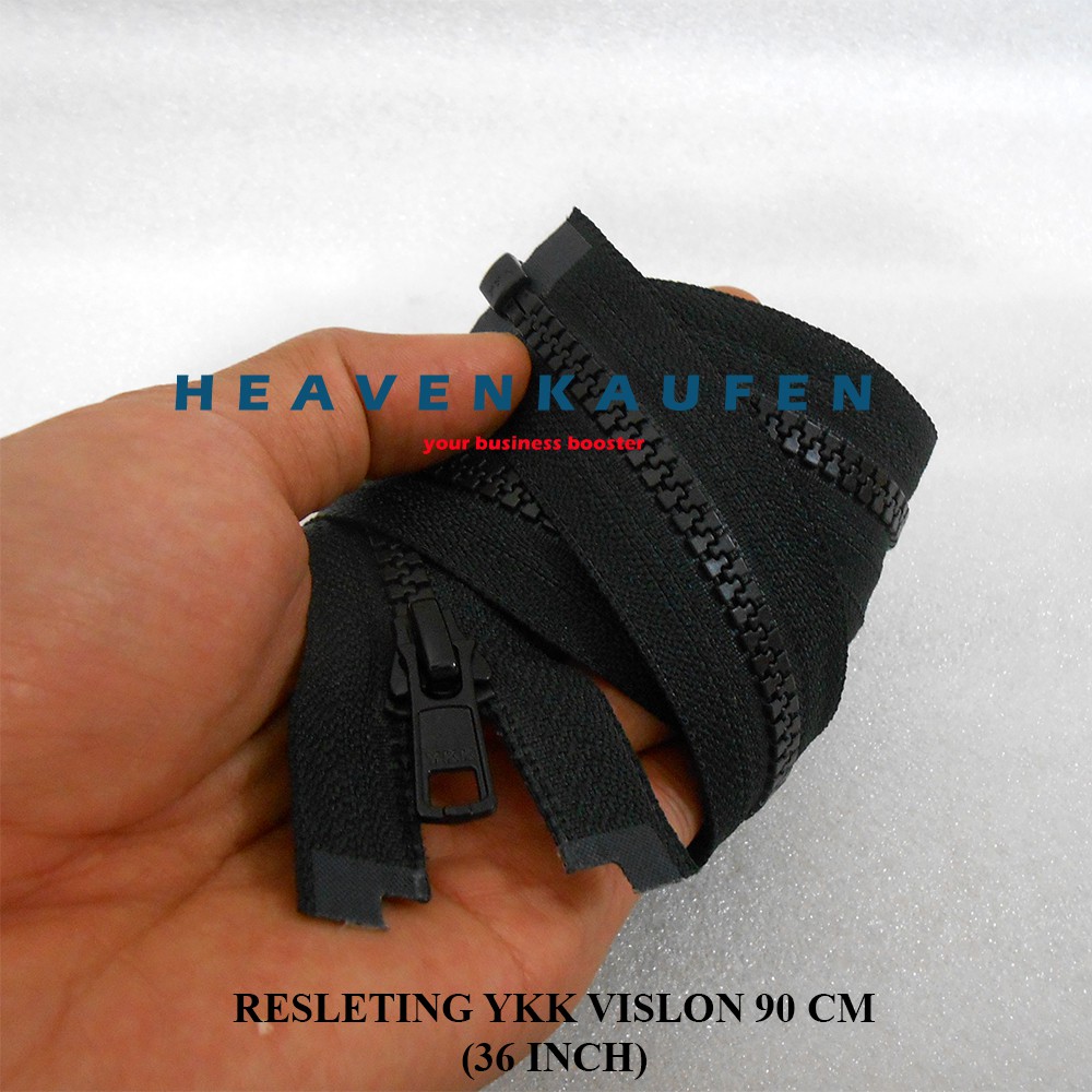 Jual Resleting Zipper Jaket Hoodie YKK 90 cm Atau 36 inch Warna Hitam Vislon No 5 | Shopee Indonesia
