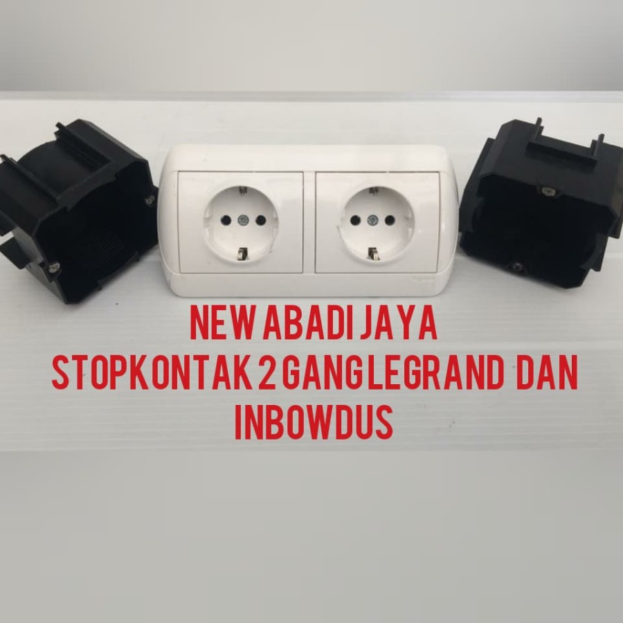Jual Paket Stopkontak 2 Gang/Dobel Legrand dan Inbowdus/Embodus ...