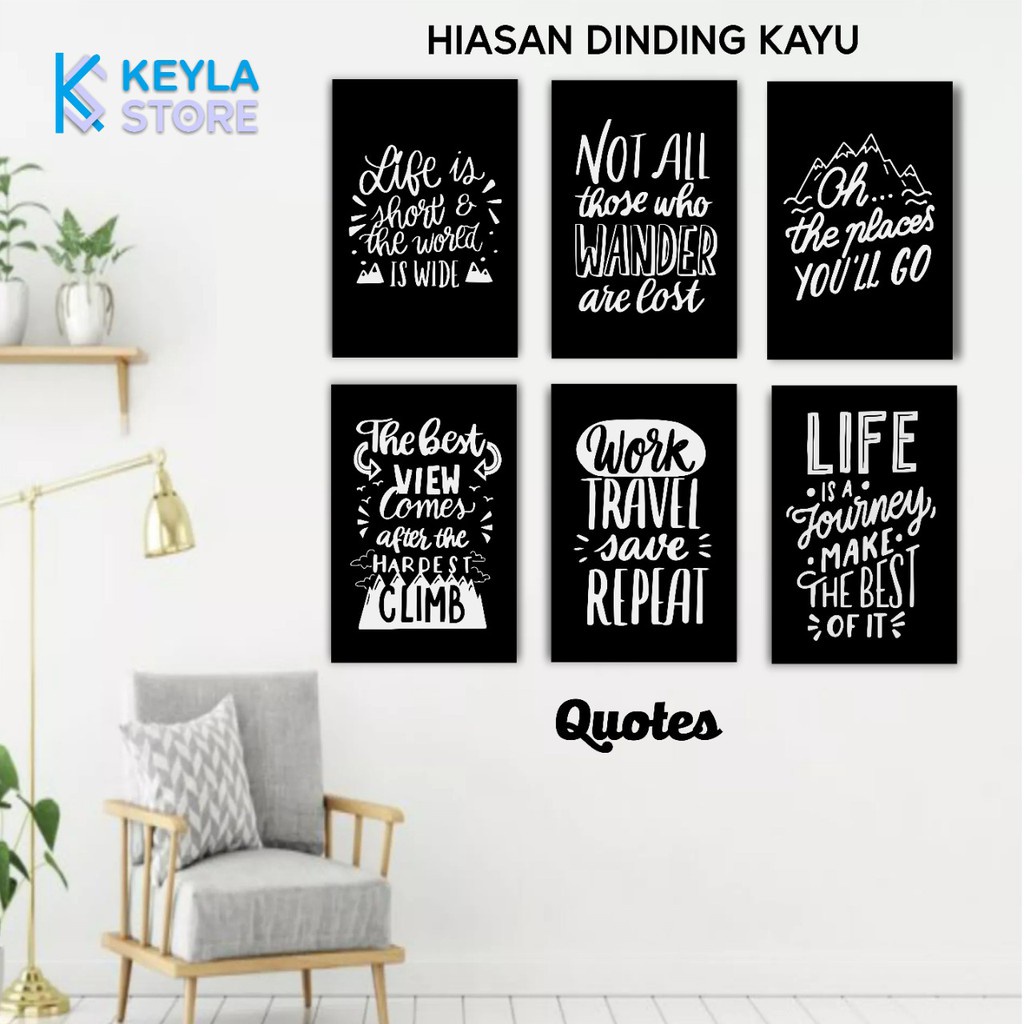 Jual POSTER KAYU HIASAN DINDING QUOTES BAHASA INGGRIS | Shopee Indonesia