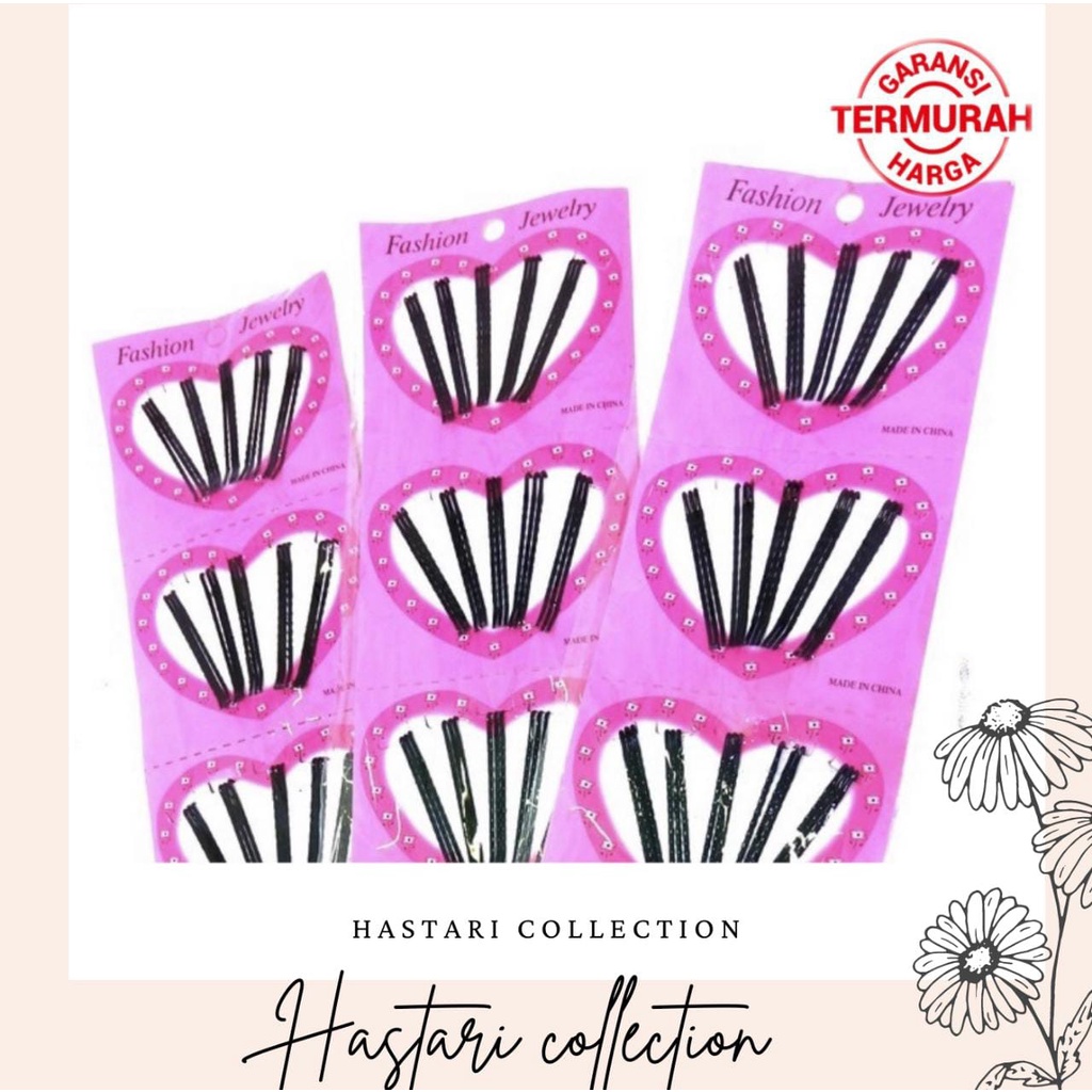 Jual JEPIT RAMBUT LIDI 15 pcs Love Card Jepit Rambut | Shopee Indonesia