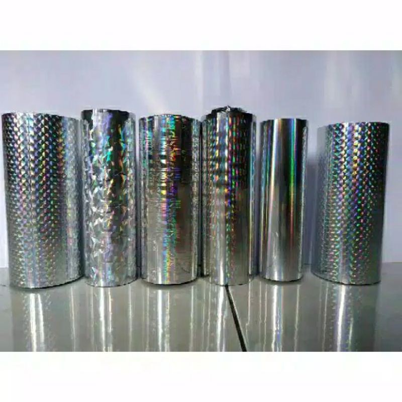 Jual stiker hologram sisik pecah kaca polos stiker lure spon pencil ...