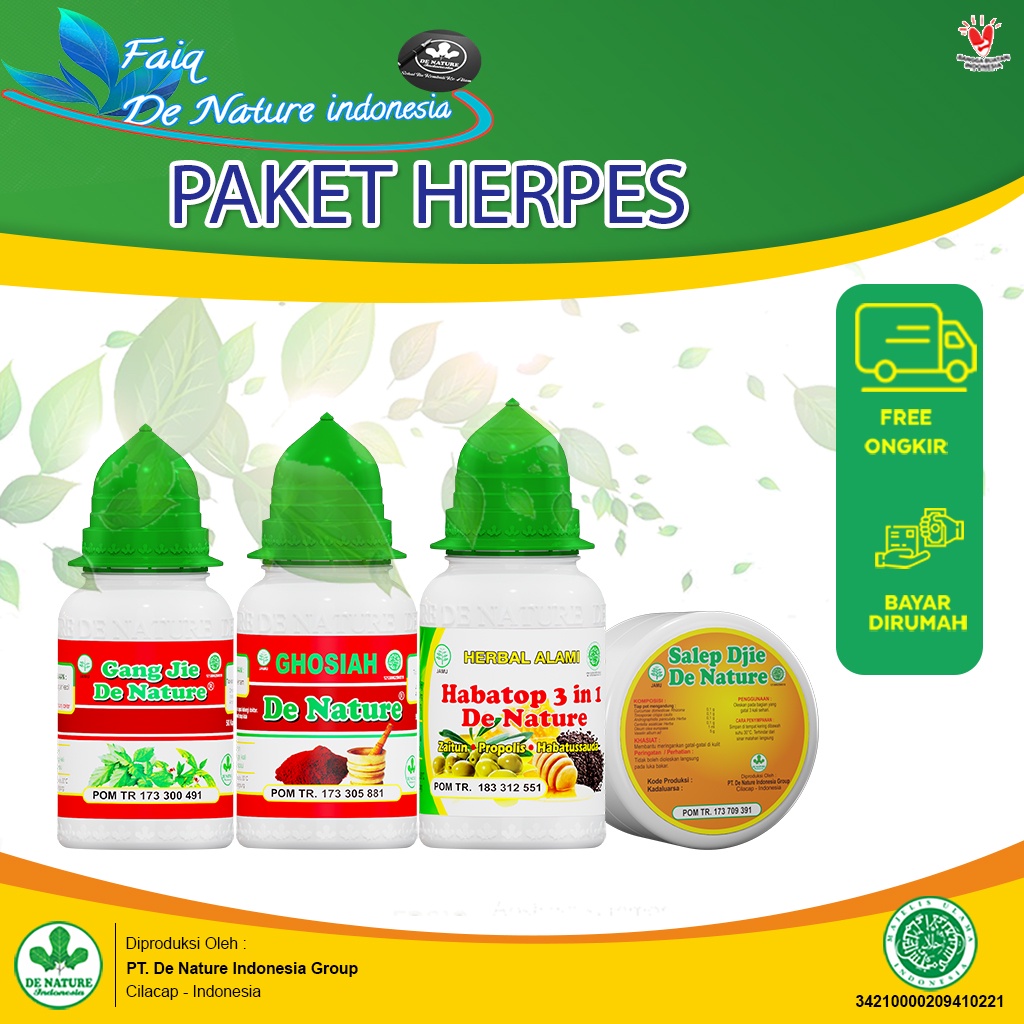 Jual Obat Herpes Simpleks, Herfes Genital, Dompo Obat Herbal De Nature ...