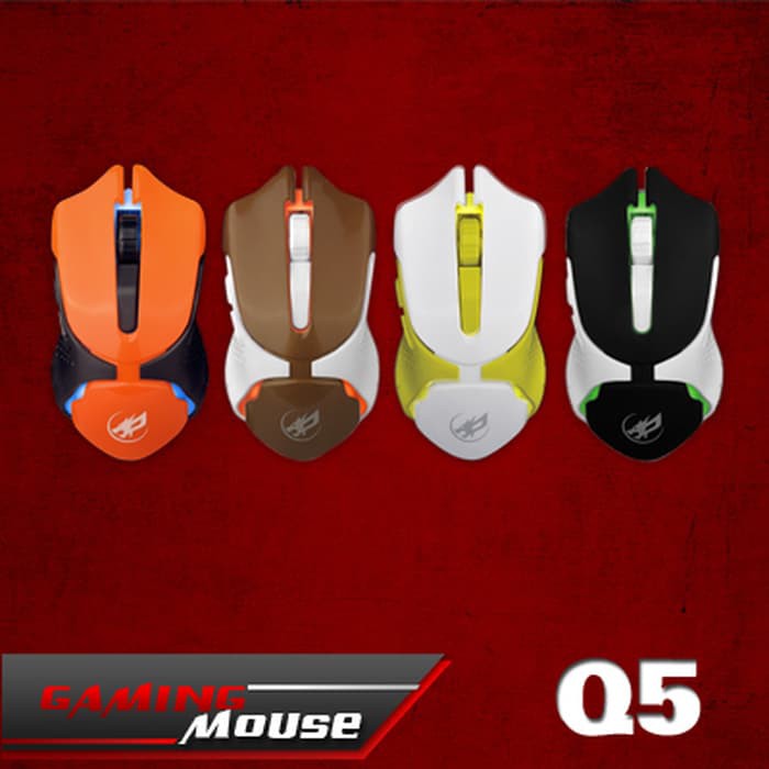 Jual WarWolf Gaming Mouse Q-5 - 7 LED Light | Shopee Indonesia