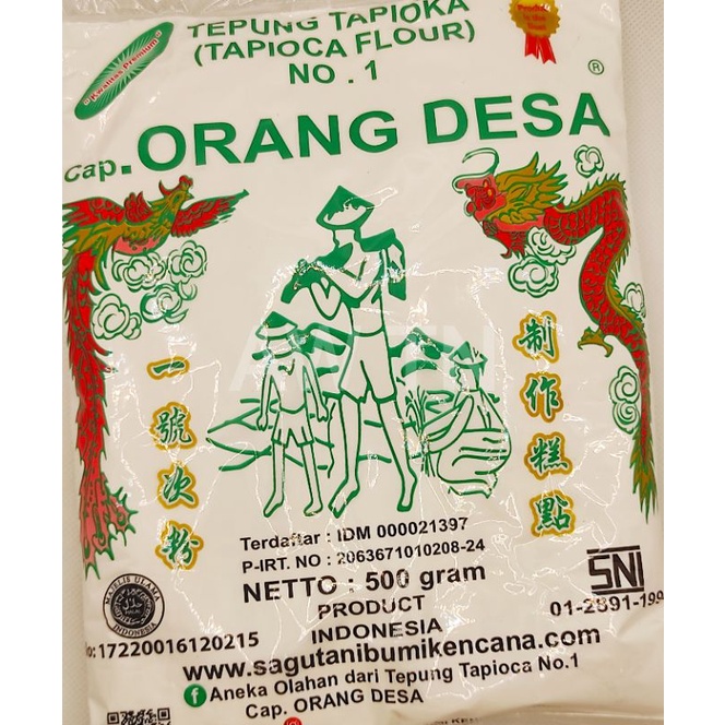 Jual tepung sagu / tepung tapioka cap orang desa 500gr | Shopee Indonesia