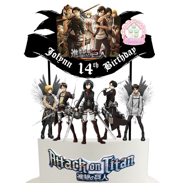 Jual Attack on Titan cake topper | Shopee Indonesia