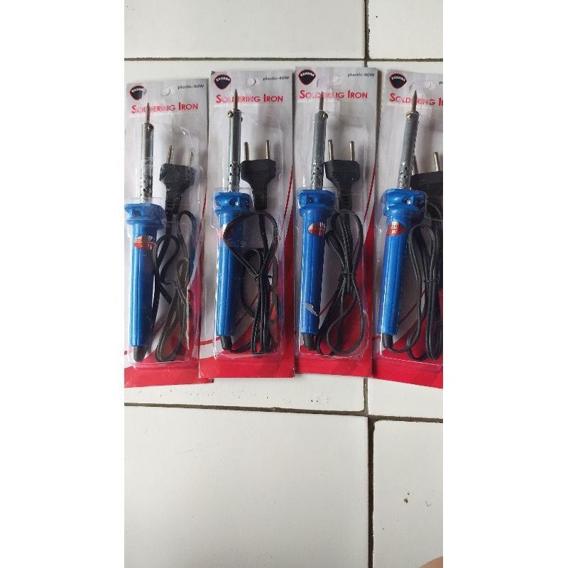 Jual solder listrik soldering iron gagang plastik | Shopee Indonesia