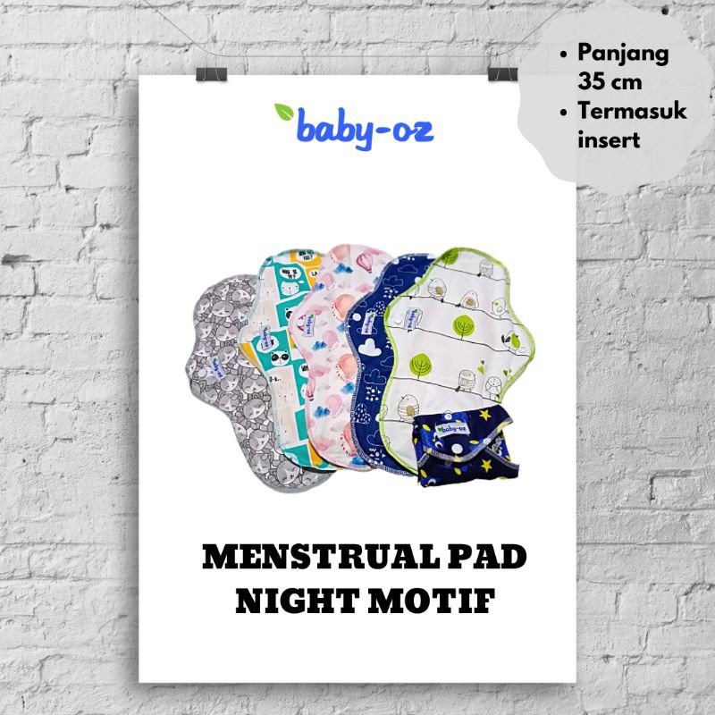 Jual [Satuan] Menstrual Pad Night Baby Oz - Motif | Shopee Indonesia
