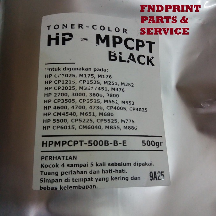 Jual Serbuk Toner HP MPCPT Black Cyan Magenta Yellow HP LaserJet Color ...