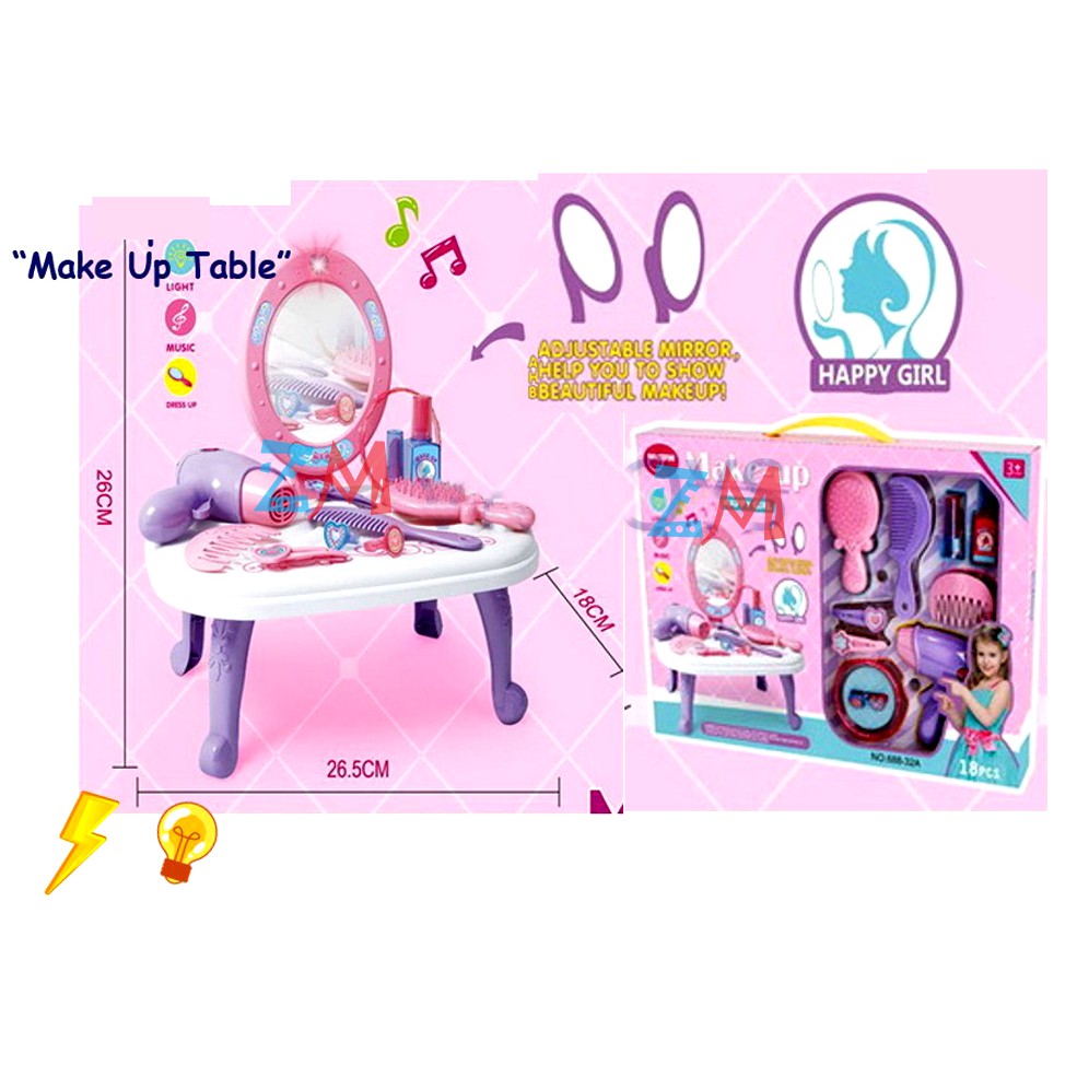 Jual Mainan Meja Make Up Salon 688-32 / Meja Rias / Dressing Table ...