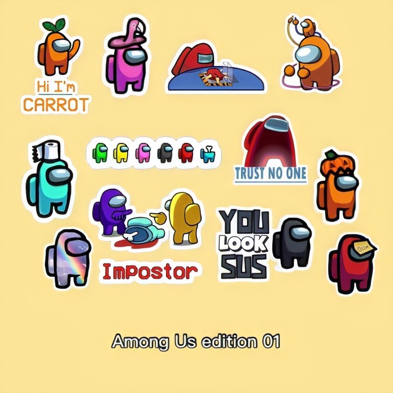 Jual STICKER AMONG US(Bisa Custom) | Shopee Indonesia