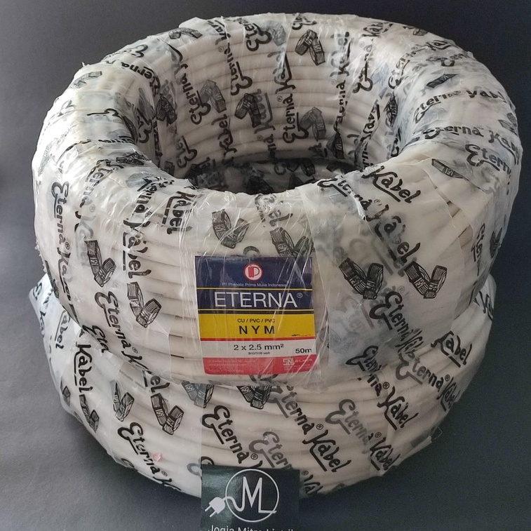 Jual KABEL LISTRIK NYM ETERNA 2X2,5 / KABEL LISTRIK KAWAT @50 METER | Shopee Indonesia