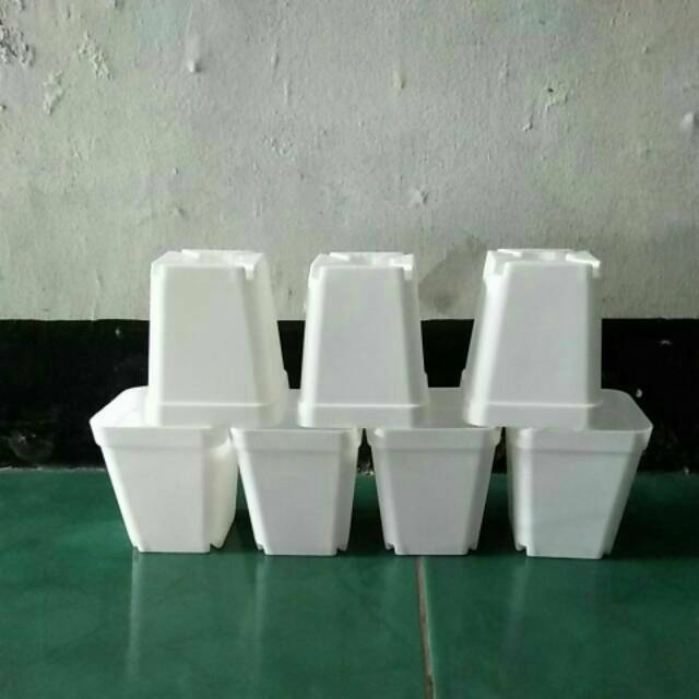 Jual Pot bunga tanaman mini sekulen ukuran 7cm putih | Shopee Indonesia