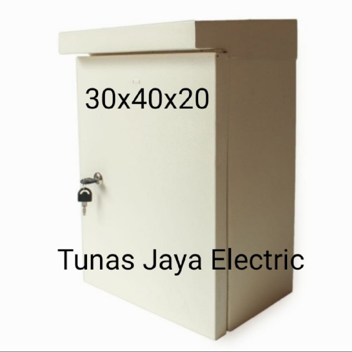 Jual Box Panel Listrik 30x40x20 Model Topi (Kunci Putar) | Shopee Indonesia