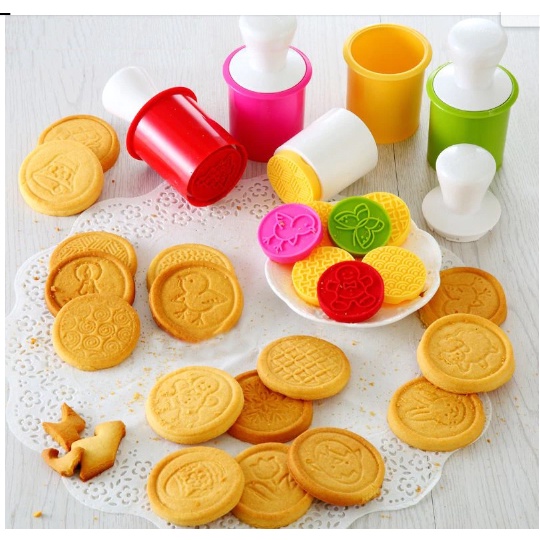 Jual 6 Pcs Cetakan Motif Stamp Timbul Kue Fondant Cokelat Biskuit ...