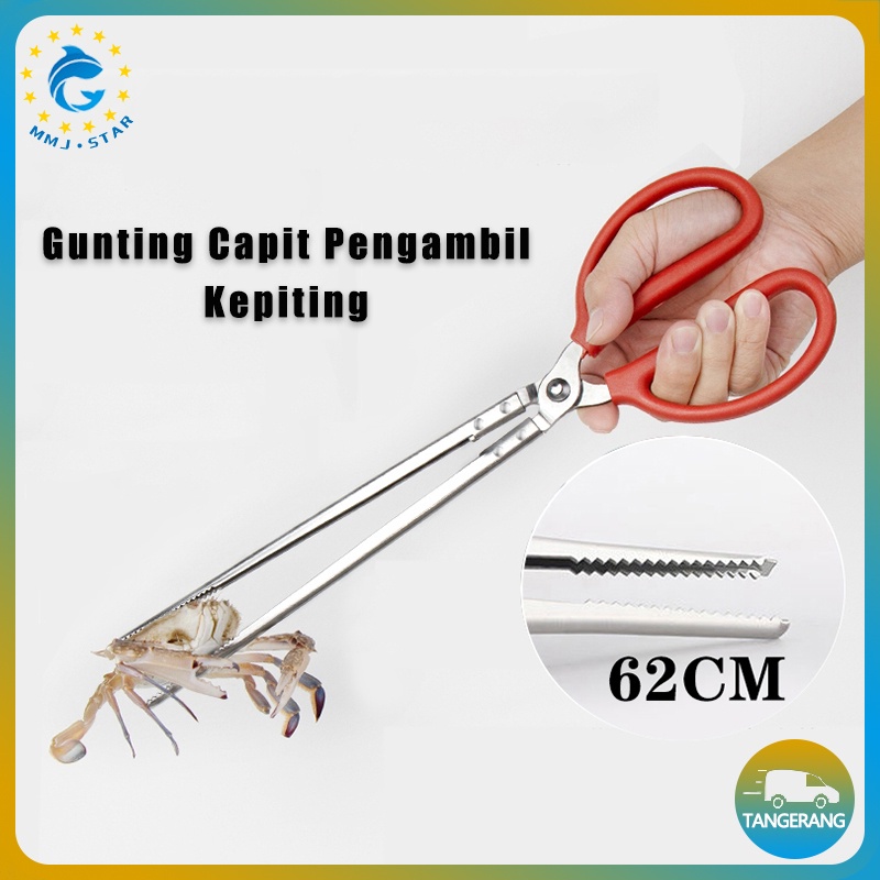 Jual 【Panjang 62 cm】Crap Tongs/Penjepit Crab/Gunting Capit Crap Tongs ...