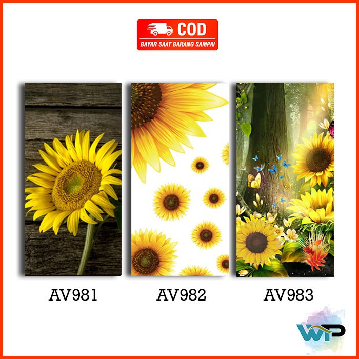 Jual Wall Decor Hiasan Pajangan Dekorasi Dinding Kamar Rumah Motif Bunga Matahari 15 X 30 AV98 ...