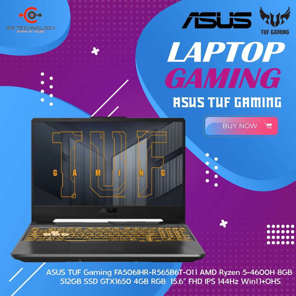 Jual ASUS TUF FA506IHR-R565B6T-O11 AMD Ryzen 5-4600H 8GB 512SSD GTX1650 ...