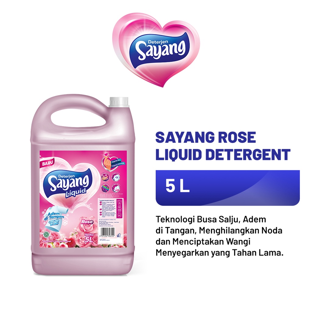 Jual Sayang Rose Liquid Detergent 5 Liter | Shopee Indonesia