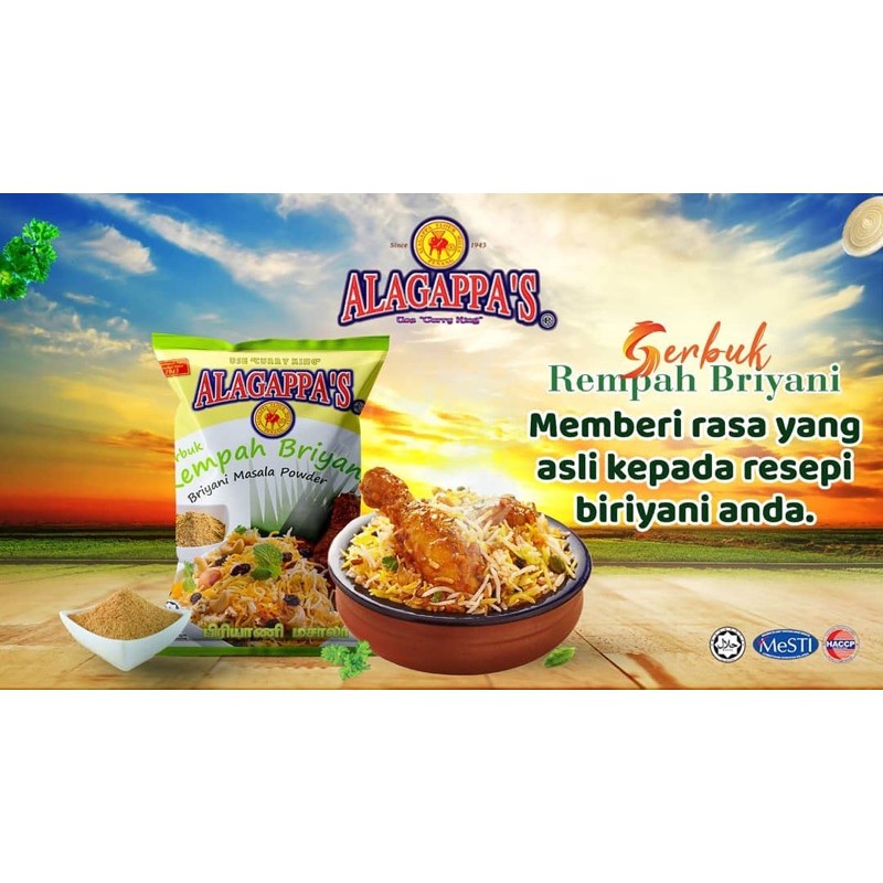Jual Bumbu / Rempah Briyani Alagappas | Shopee Indonesia