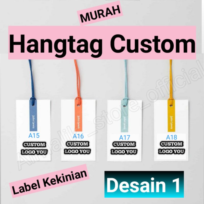 Jual Hang tag label baju custom gantungan price size fashion celana ...